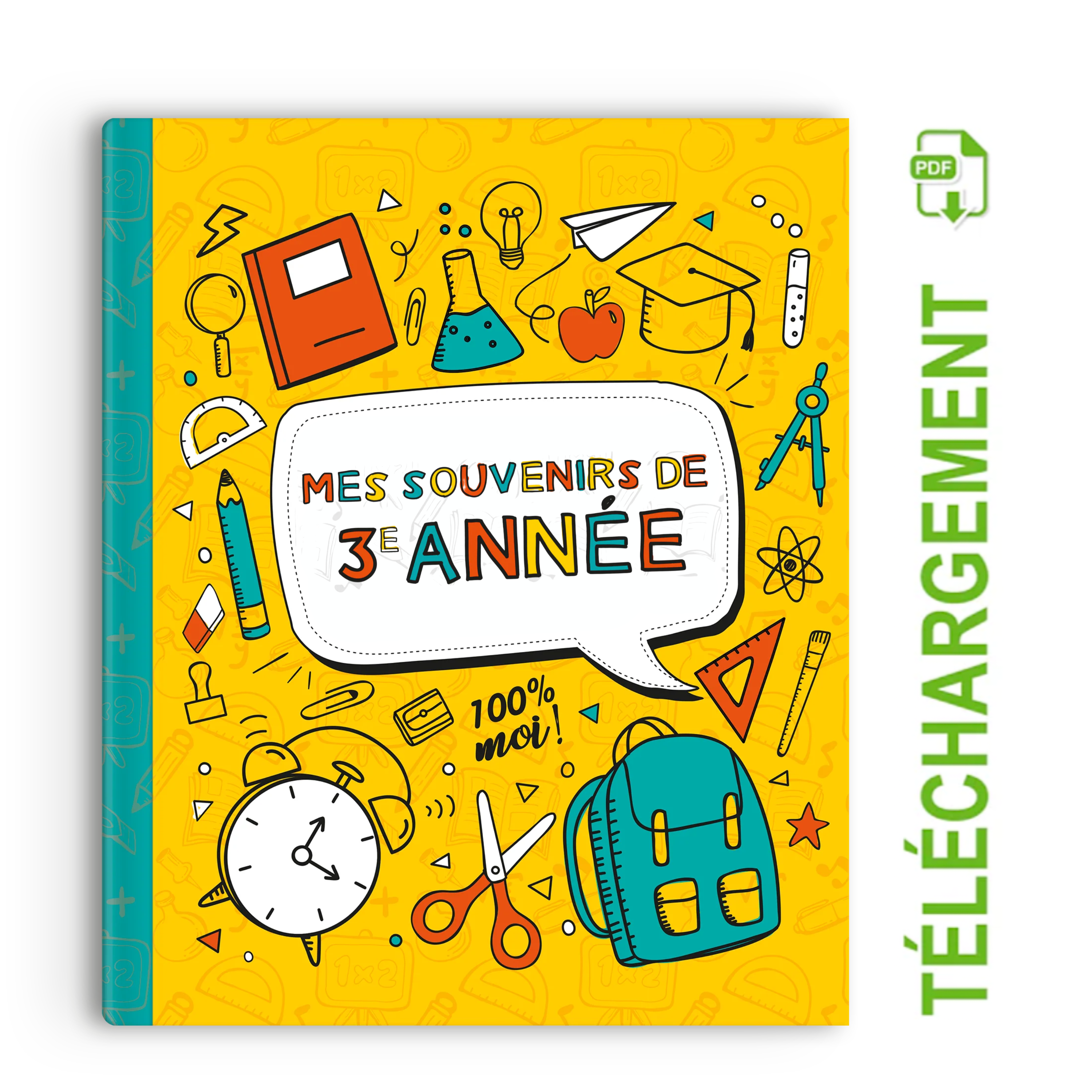 Cahier mes souvenirs d'école téléchargeable- 3e année – Pomango