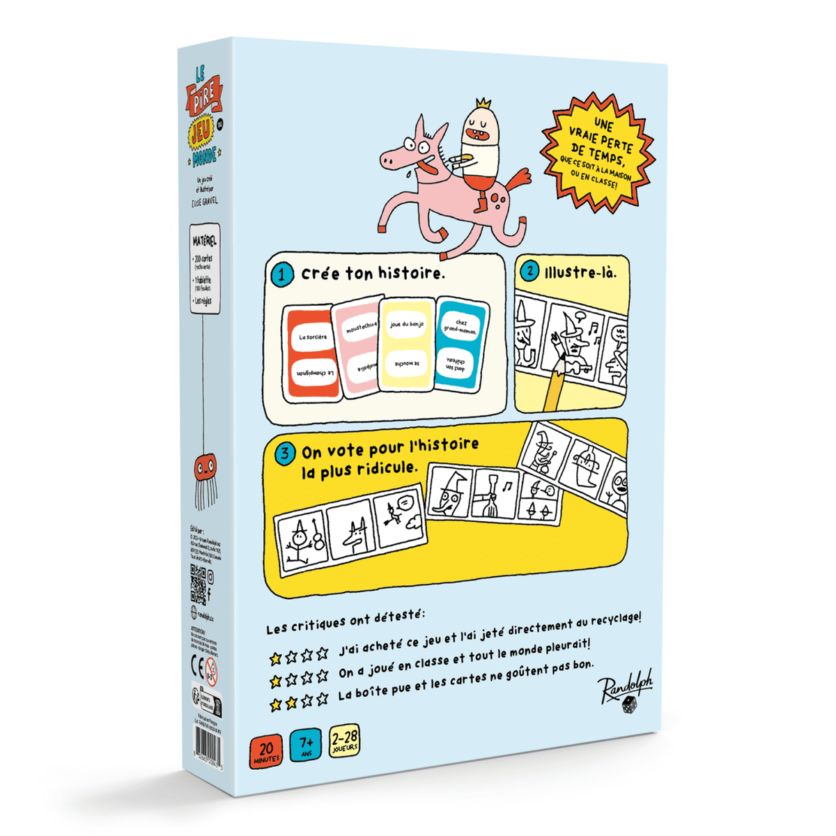 Le jeu le pire jeu du monde - Élise Gravel – Pomango